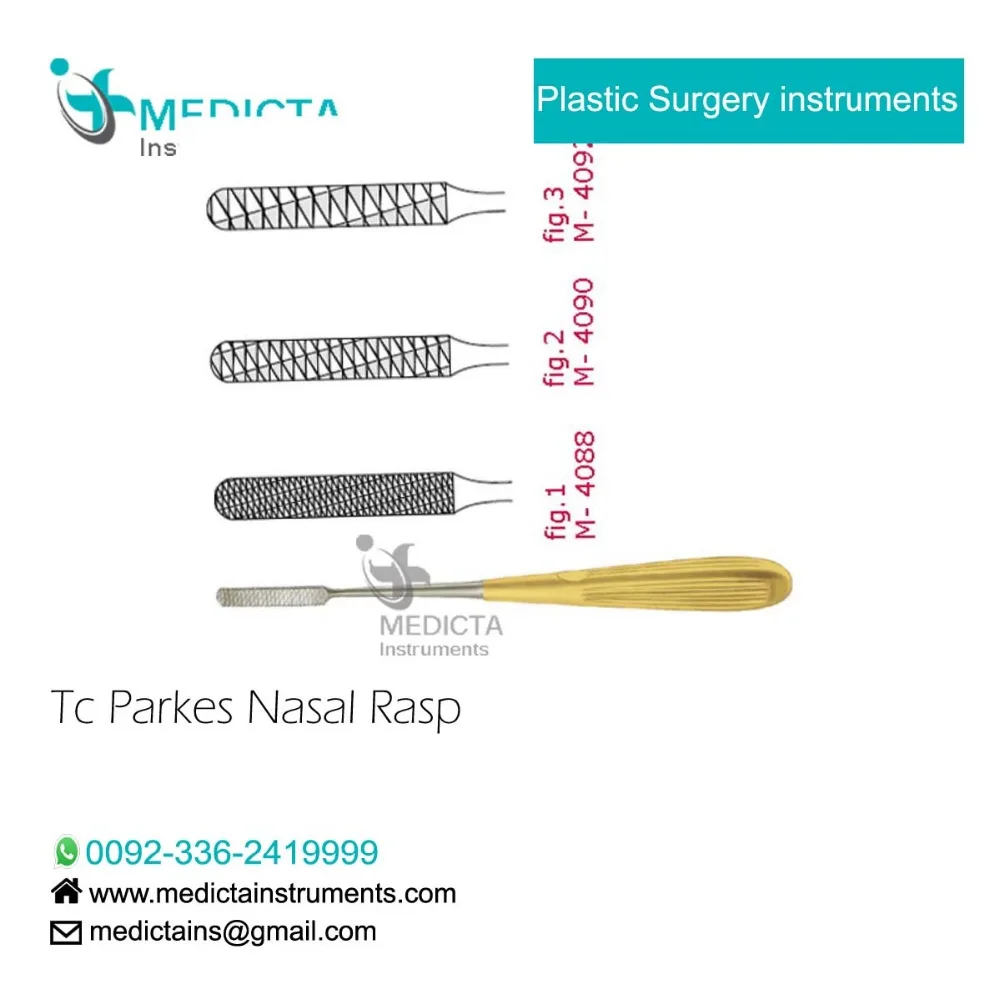 Tc Miller Nasal Raspatory Double Ended - Plastic Surgery Instruments ...