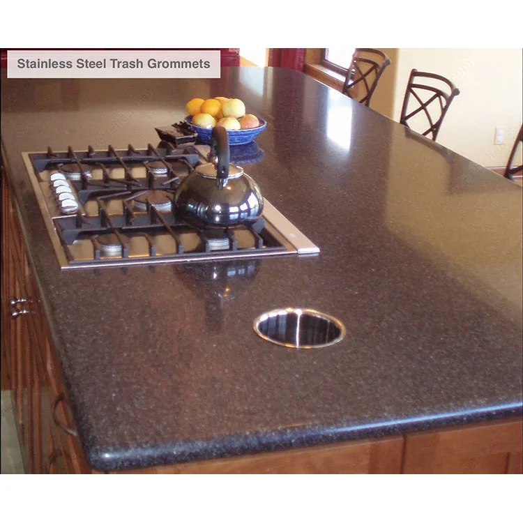 Shapes Round Counter Top Trash Chute Waste Ring Trash Grommets Rings ...