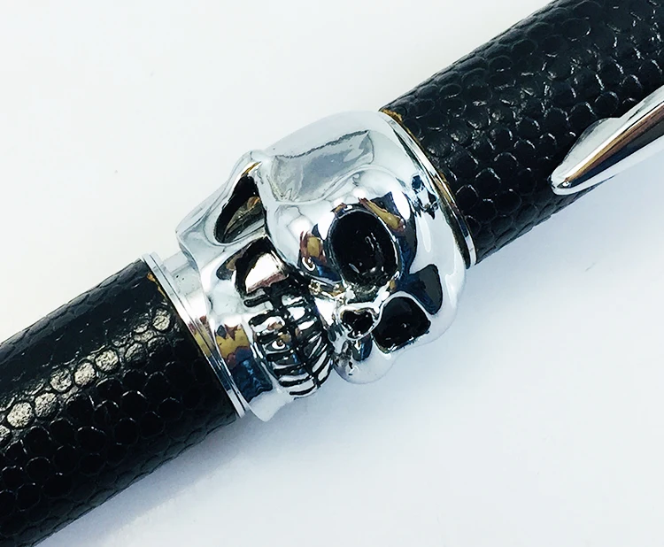 JR924C-SK Promotional Creative Metal Skull Halloween Fun Ball Pen for Gift