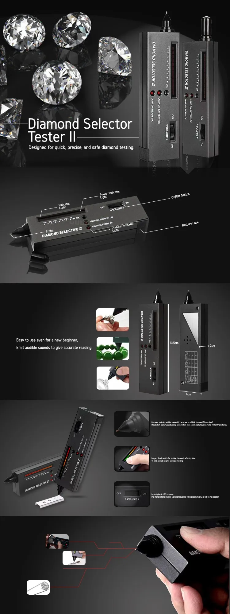Diamond Selector Tester - Precision Gemstone Testing