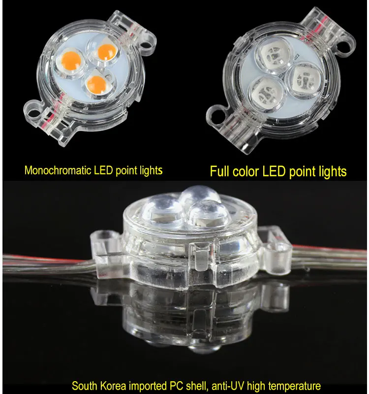 High Brightness SMD LED Point Light Module RGB Pixel Module for Outdoor ...