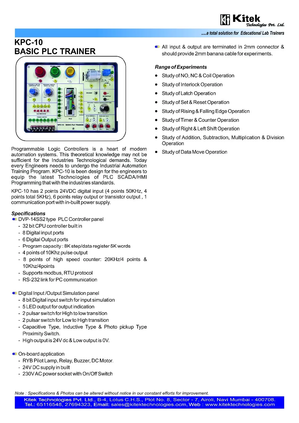 Basic Plc Trainer - Buy Plc Trainer,Basic Plc Trainer,Electrical ...