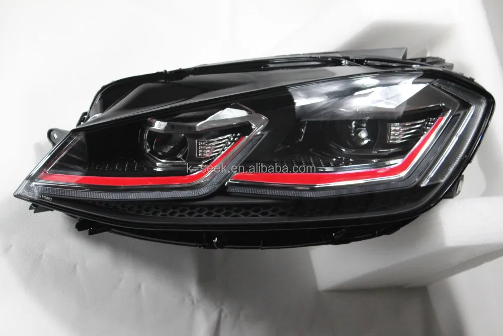 Kseek High Quality Car Front Light Assembly Head Lamp With Red Line For ...