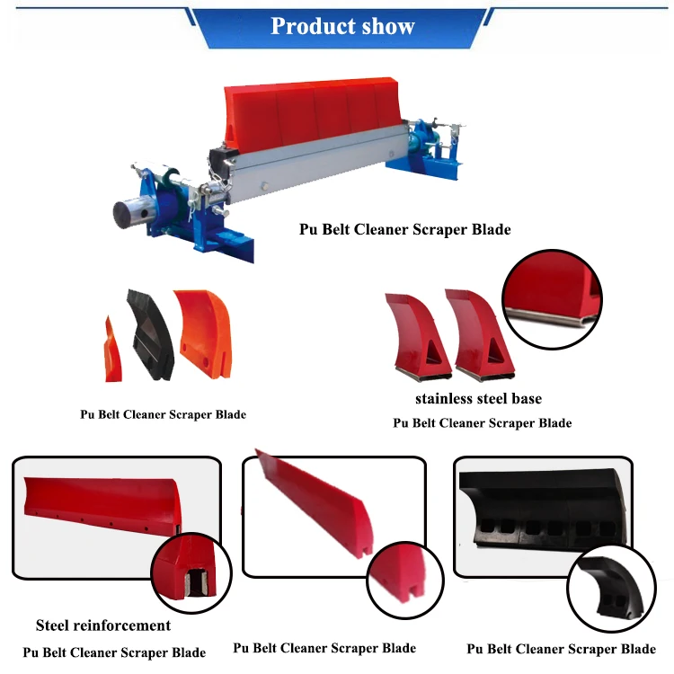 Customized Polyurethane Mining Conveyor Belt Scraper Blade - Buy ...