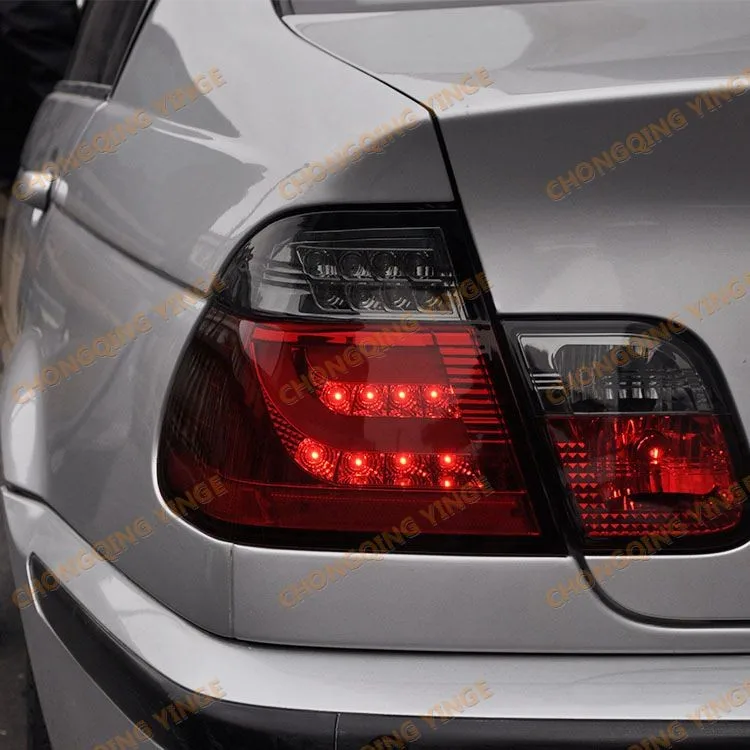 Red Smoke Color Led Tail Lamp For E46 320 328 325 2001-2004 Year 4doors ...