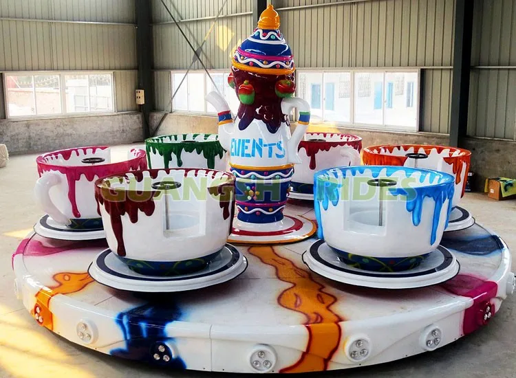 Fun Fair Park Carnival Amusement Attraction Kiddie Tea Cup Ride ...