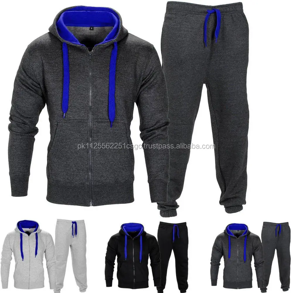 2020 Custom Design Slim Fit Tracksuit/men Hooded Cotton Sweatsuit/gym ...