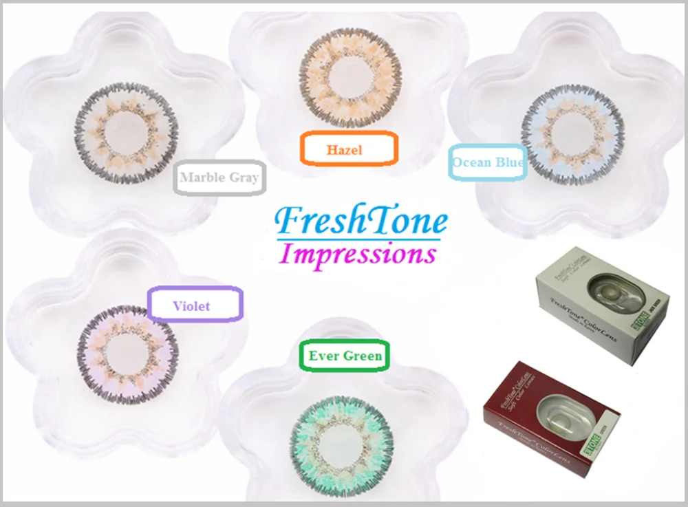 Freshtone Impression 14.5mm Diameter Nice Monthly Colors Contact Lens ...