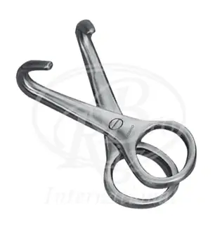 Vienna Double Blunt Eye Hook Stainless Steel Calving & Obstetrical ...