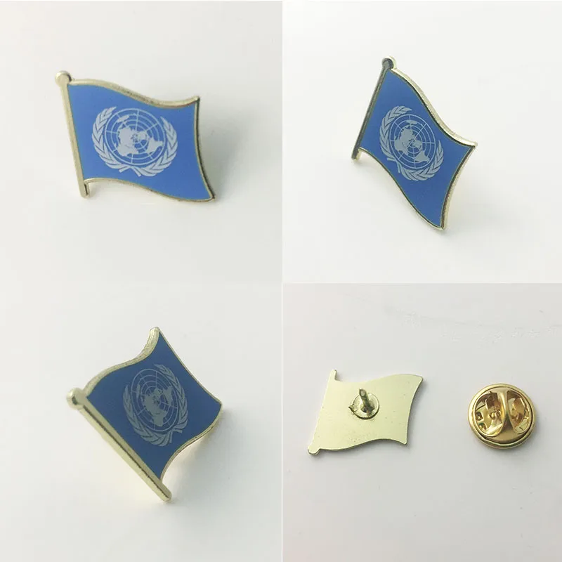 United Nations Flag Lapel Pin - High Quality & Customizable