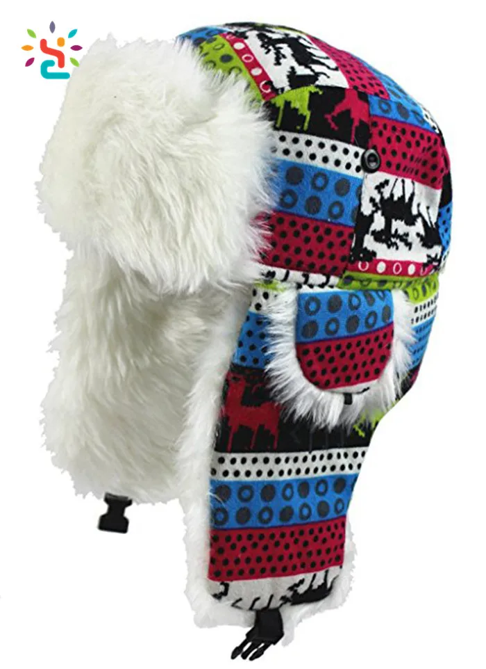 Topi Bomber Ushanka Rusia Grosir Topi Berburu Musim Dingin Trapper Topi ...