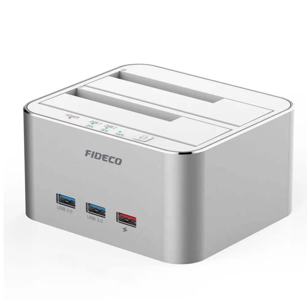 Fideco Dual Multi Function Usb 3.0 Hard Drive Docking Station Sata Hdd ...