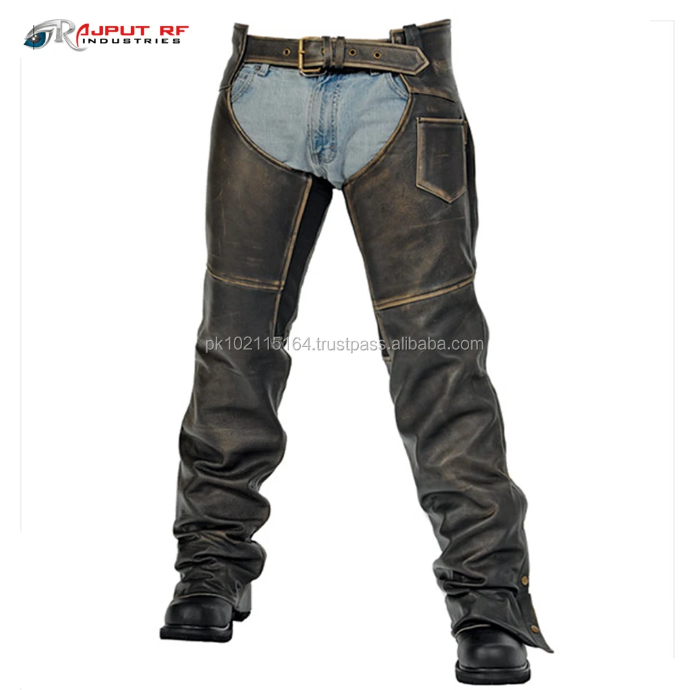 Wholesale Leather Men Chaps - Durable Motorbike Racing Gear