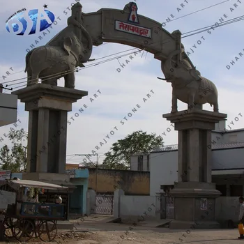 Elephant Shape Antique Factory Entrance Gate - Buy Factory Entrance ...