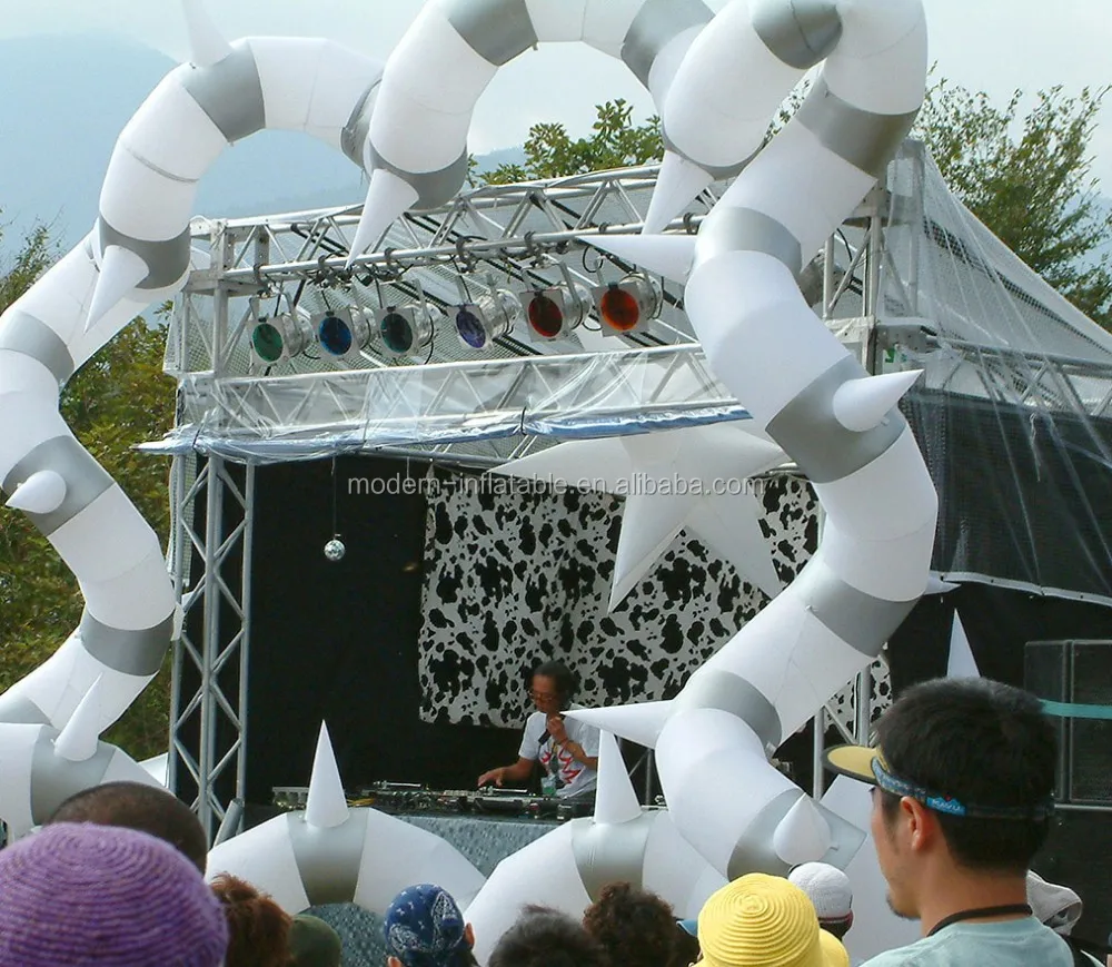 Open-air Concert Stage Decorative Lighted Inflatable Flame Entrance ...