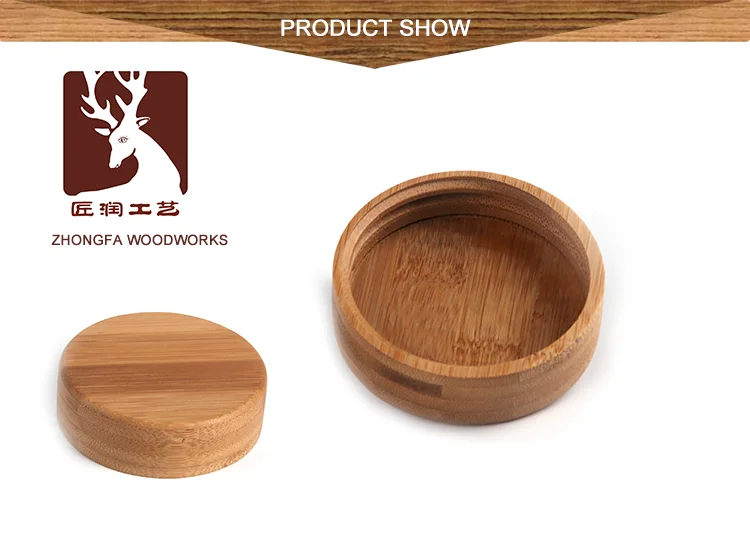 Bamboo Screw Caps - Durable, Spill-Proof Storage Solutions