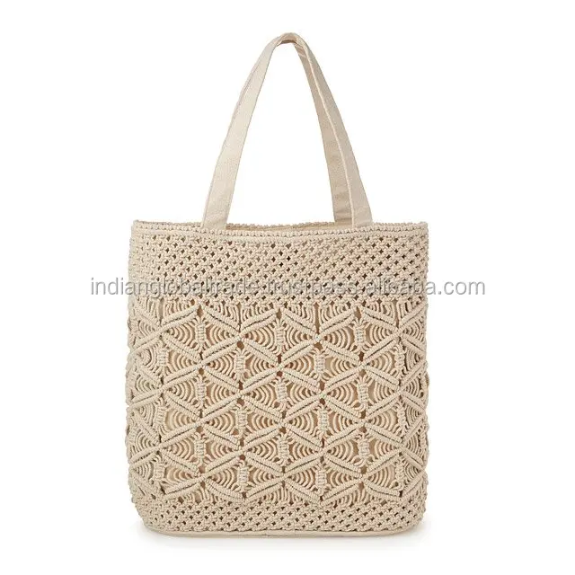Cotton Macrame Crochet Bag Macrame Sling Envelop Bag Women Fashion ...