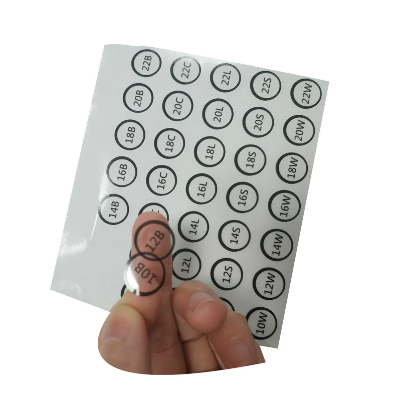 Adhesive Waterproof Round Number Stickers,Private Vinyl Number Stickers ...