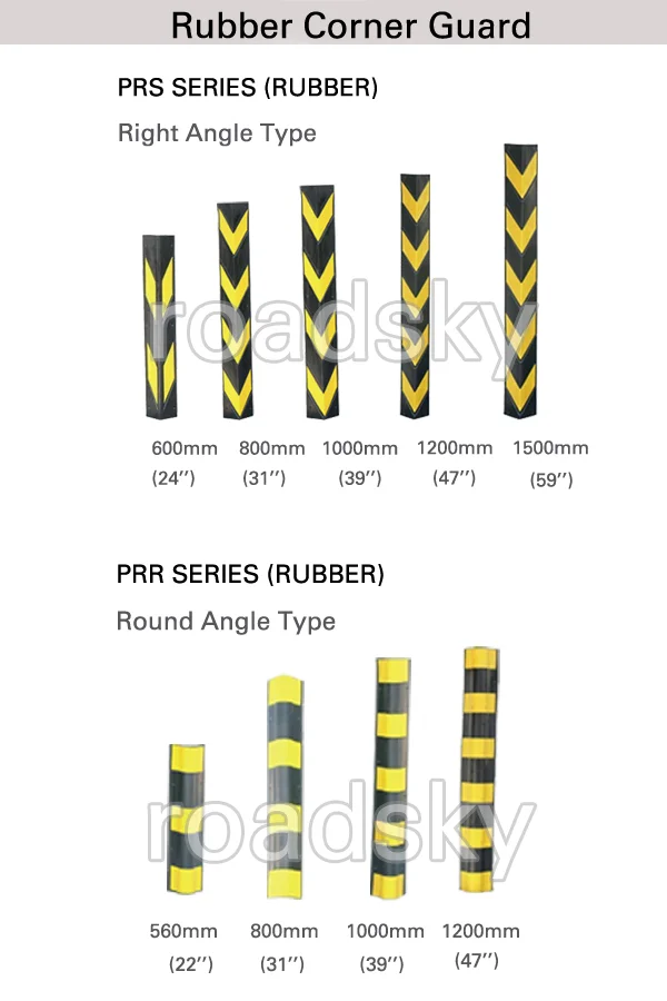 1000mm Right Angle Rubber Column Guard - Buy Rubber Column Guard,Rubber ...