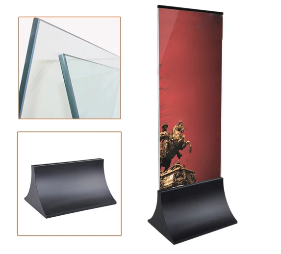 Elegant Freestanding Acrylic Poster Display Stand