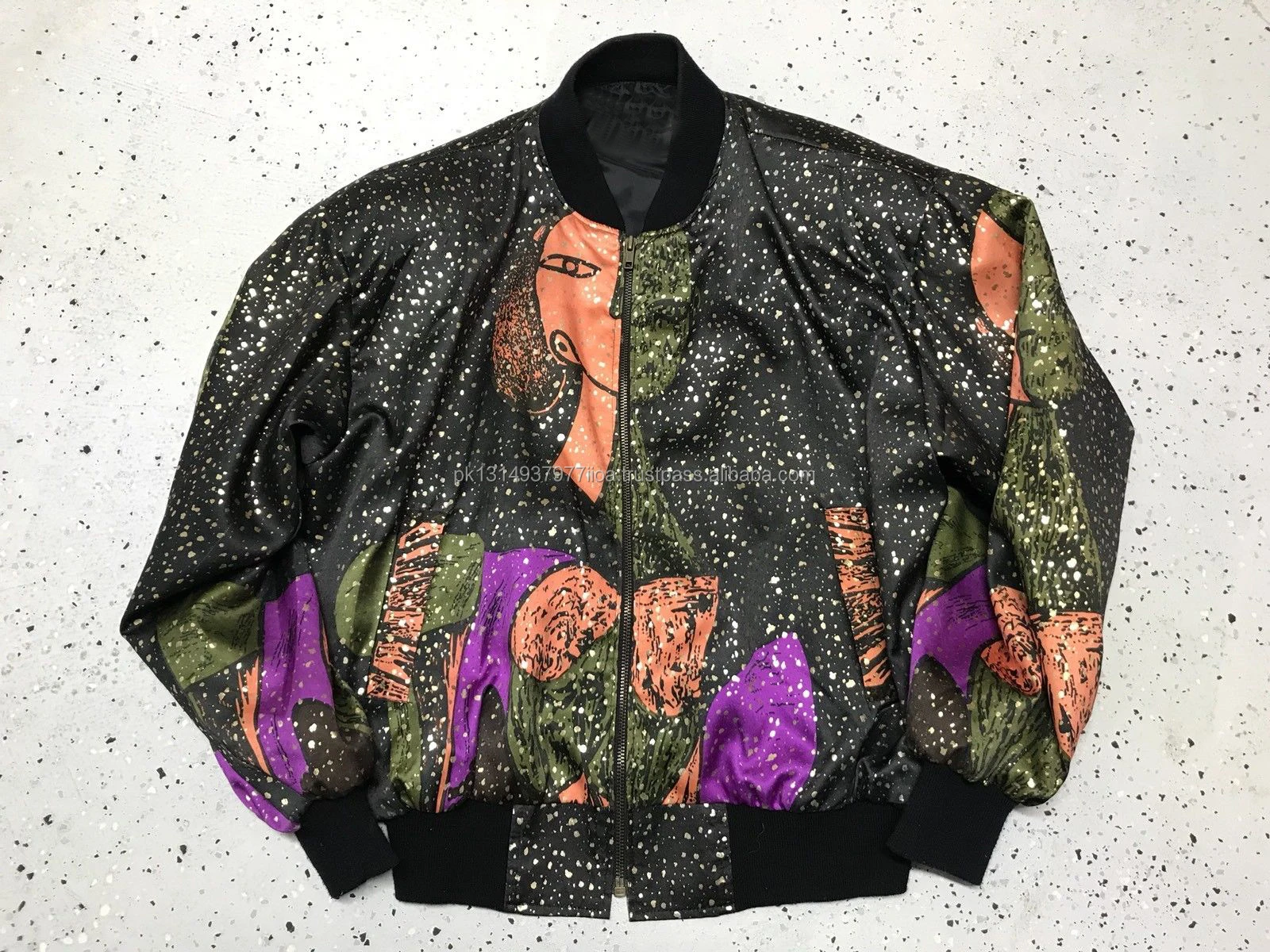 High Quality Customized Sublimation Printed Bomber Jackets Nylon Ma1 ...