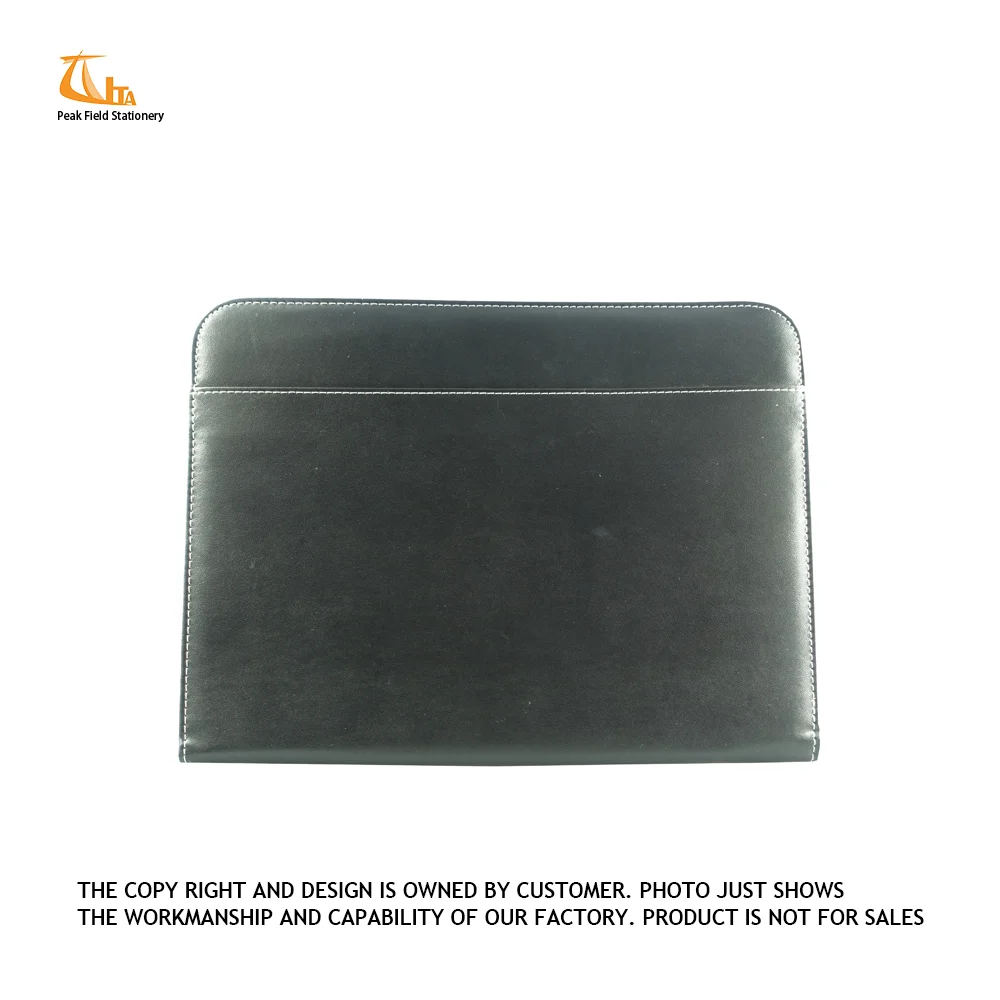 Luxury Style Leather Cover A5 File Folder Portfolio - Buy Leather File ...