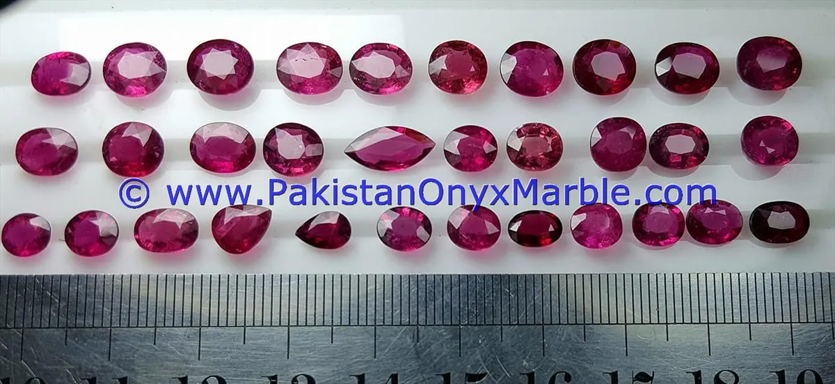 Most Valuable Afghan Ruby Colors Faceted Cut Stones Shapes - Buy Afghan ...