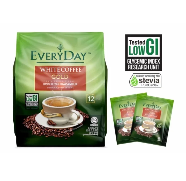 Healthy Coffee Sugar Free Low Gi White Coffee Gold With Stevia ...