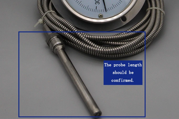 Capillary Temperature Gauge - Gas Filled Mechanical Thermometer