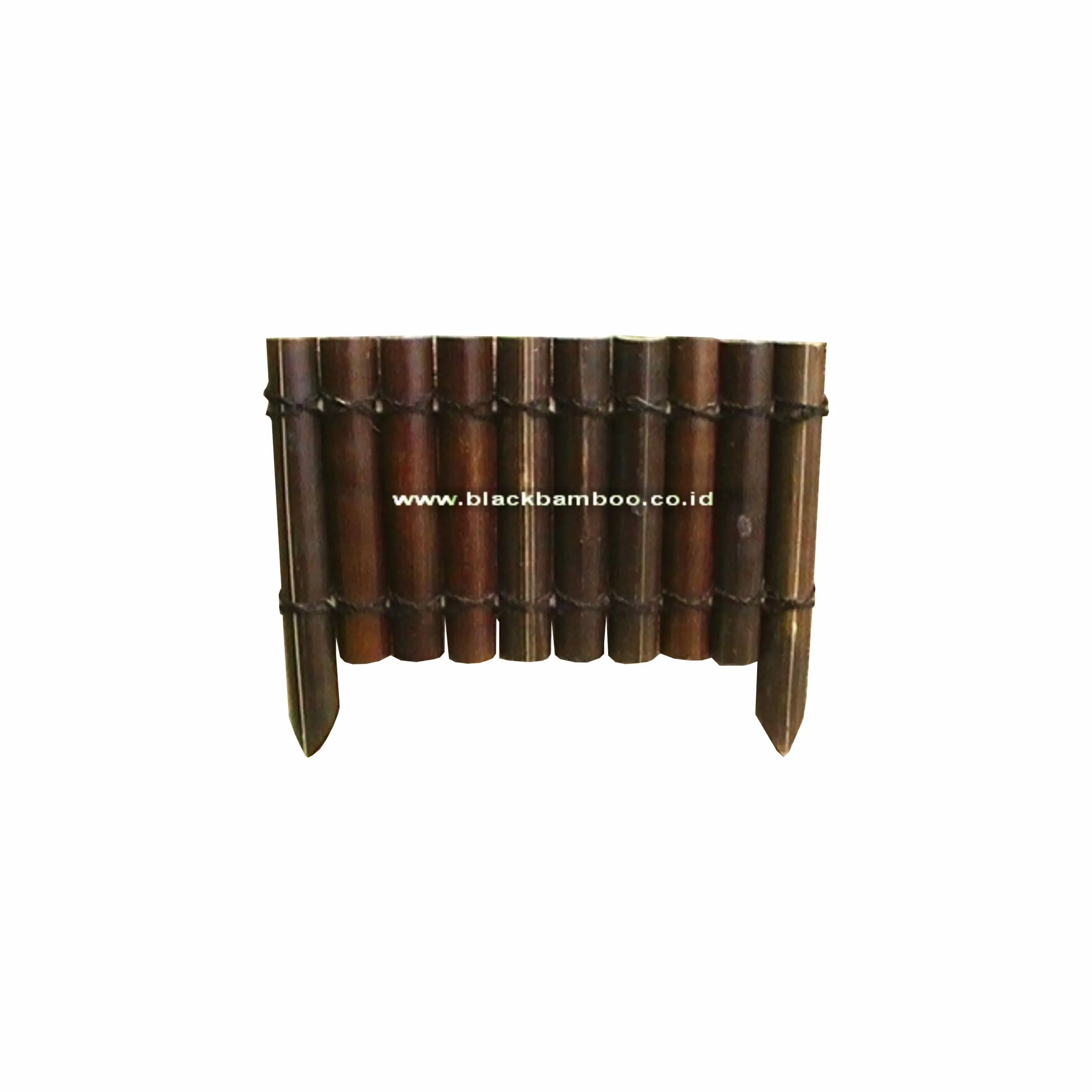 Black Half Bamboo Border / Edging With Stainless Steel,Bamboo Edging ...