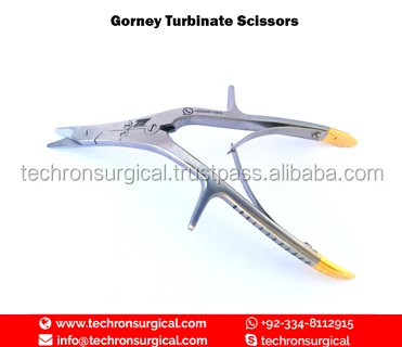 Gorney Turbinate Scissors Angled Shanks Gold Plated Handle 8 Inch - Buy ...