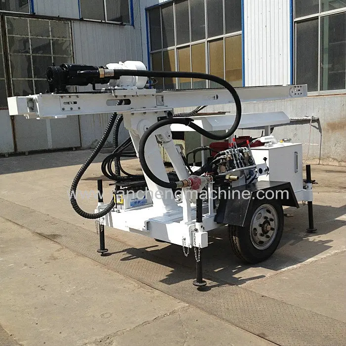 Mini Trailer Tractor Mounted Water Well Drilling Rig For Agriculture ...