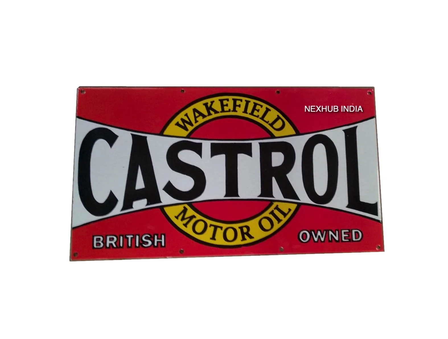 Vitreous Enamel Castrol Shell Motor Oil Signs Oil And Gas - Buy Motor ...