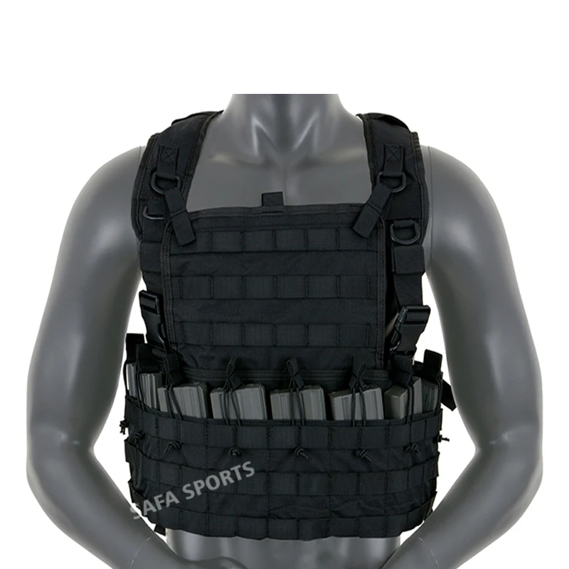 Lightweight Tactical Chest Harness with 5.56 9mm Mag Pouches