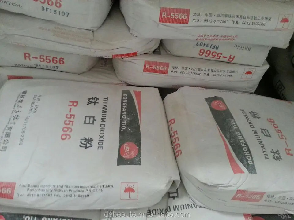 DongFang Tio2 Titanium Dioxide R-5566 - Industrial Grade White Powder ...
