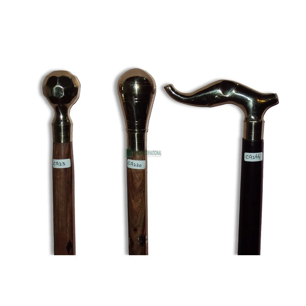 Designer Walking Sticks - Canes - Metal Head - Animal Head - Handmade ...