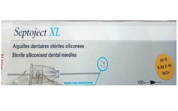 Septodont Septoject Sterile Needle Dental Cartridge (27,30,Xl) Gauge ...