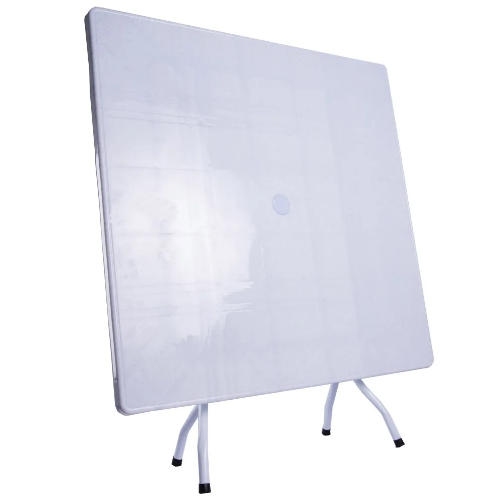 3ft X 3ft Folding Plastic Table Square Plastic Table Outdoor With Metal ...