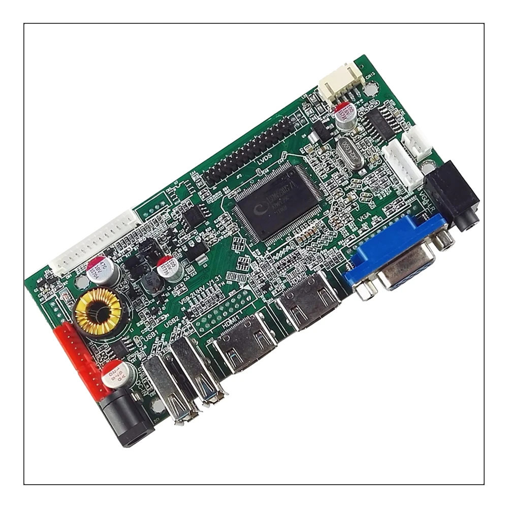 2ch Hd Signal Usb Lvds Tft Lcd Display Driver Board Monitor Motherboard ...