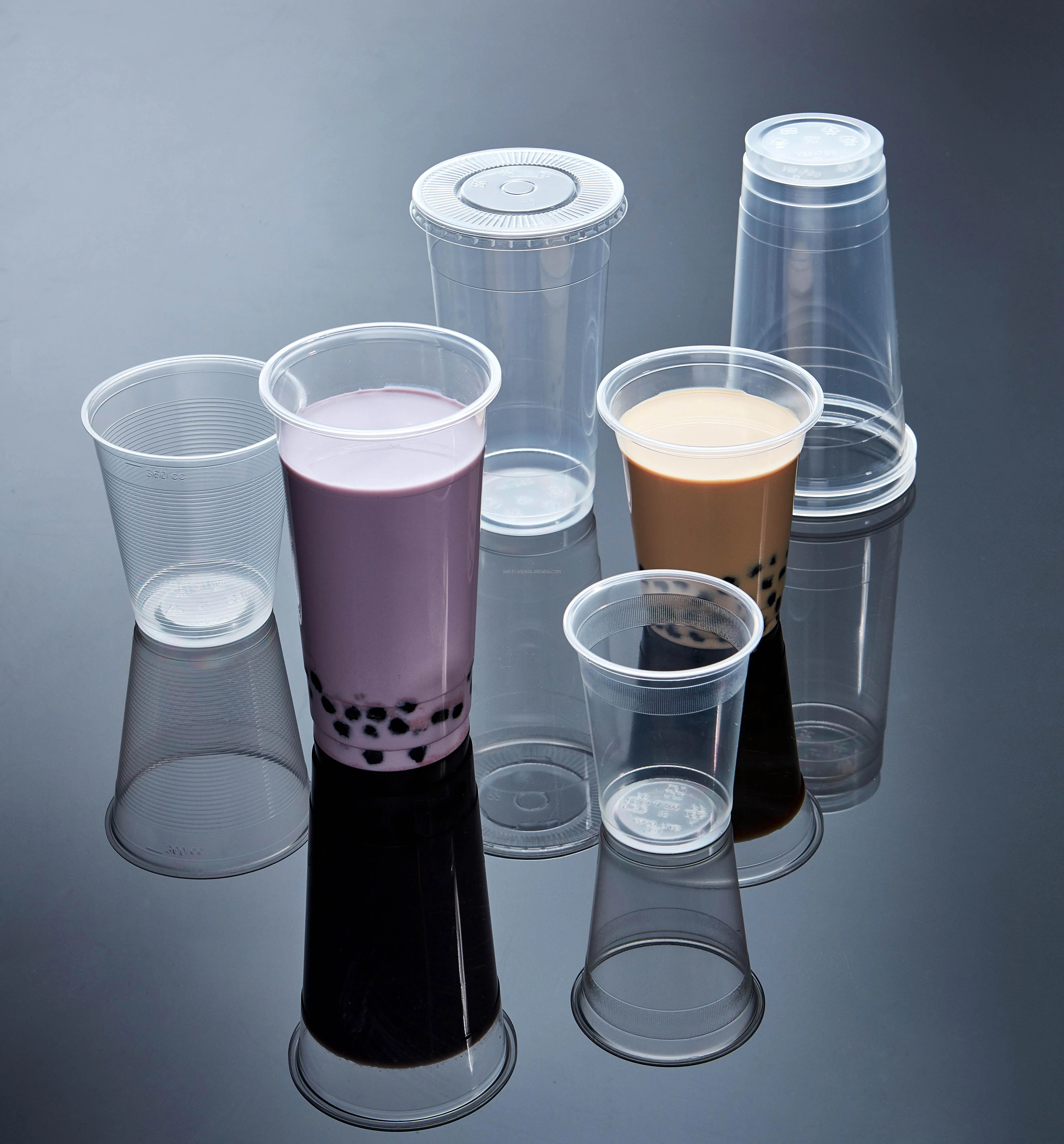 YM-500 Disposable PP Plastic Cups - Perfect for Cold Drinks