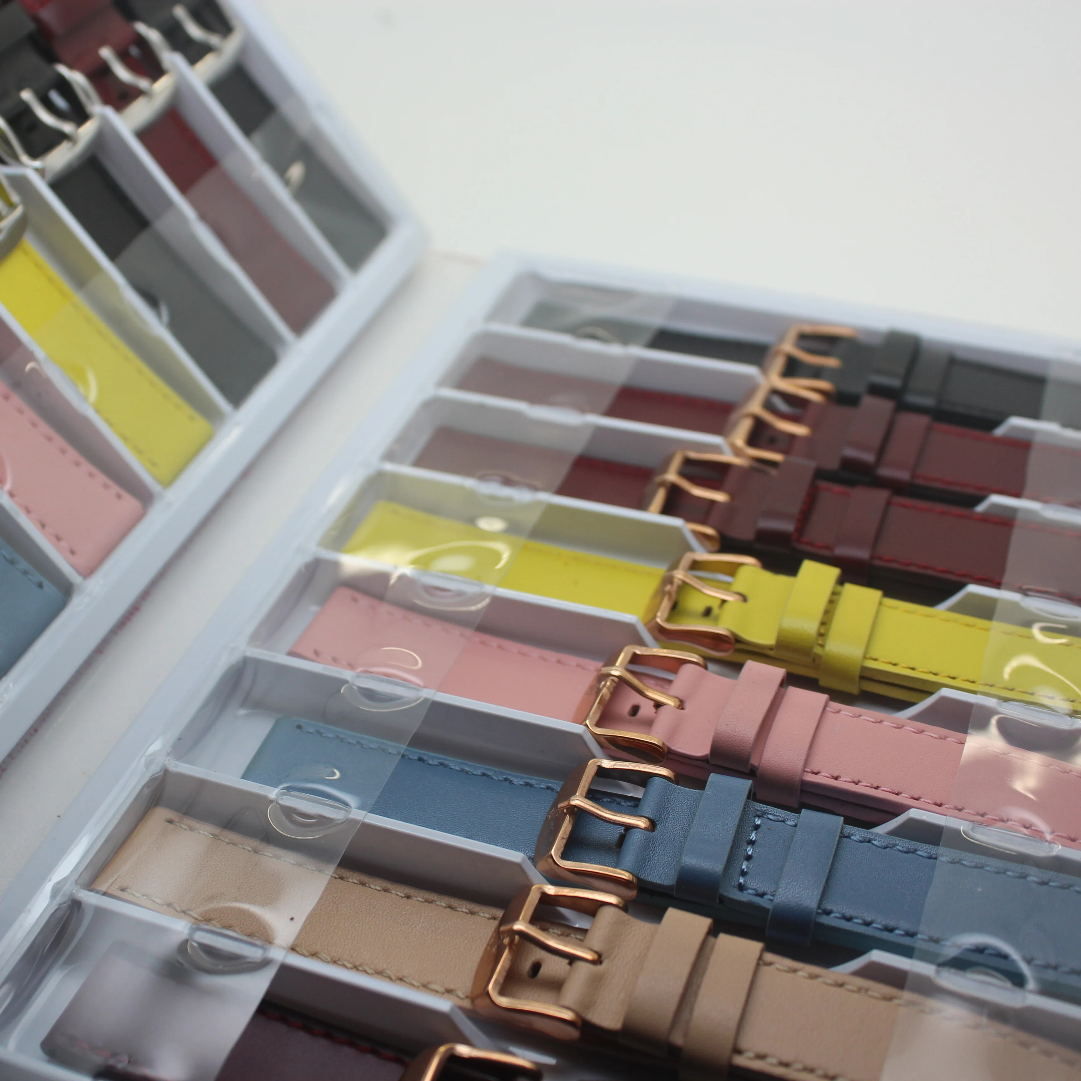 Custom Packing Leather Box Brochure Watch Band Packaging Sale Display ...