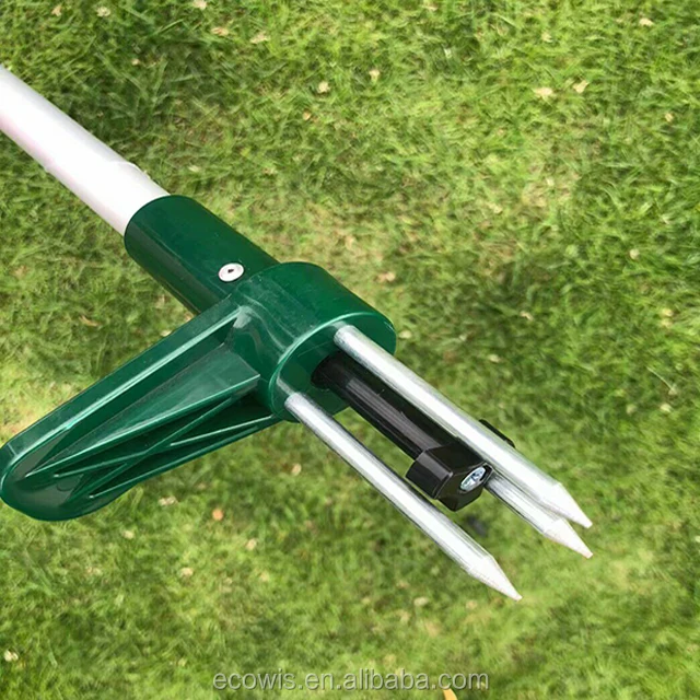 Efficient Weed Removal with Grabber Weed - Three Prong Tool