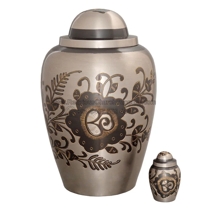 Keepsake Urn Brass Black Steel And Hand Engraved - Cru-1059 - Buy Brass ...