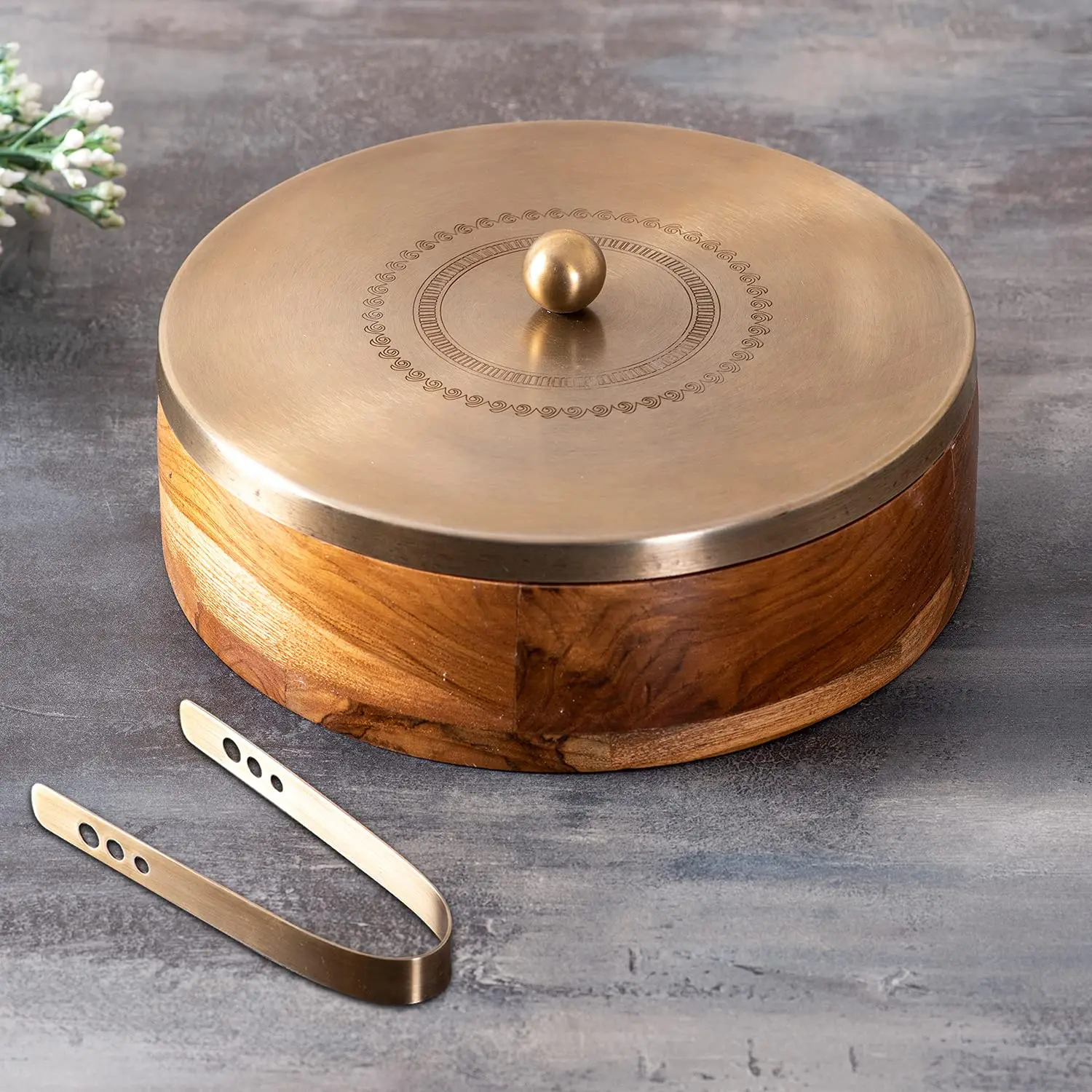Handmade Chapati Casserole With Metal Tong Premium Quality High ...