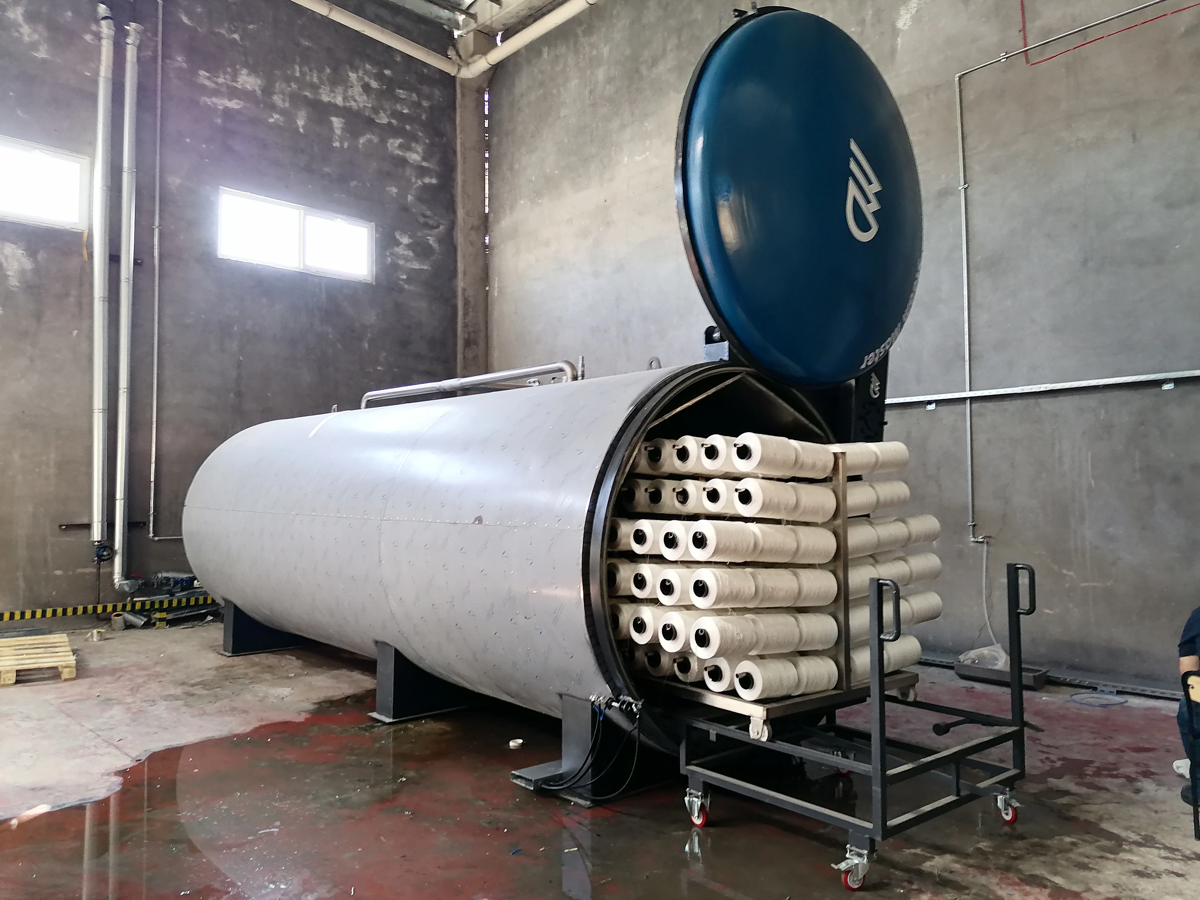 Yarn Fixing Conditioning Machine HT HP Steamer Autoclave Automatic New ...