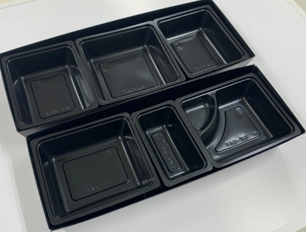 Japanese Gorgeous Paper Compartment Bento Lunch Box Disposable Two ...