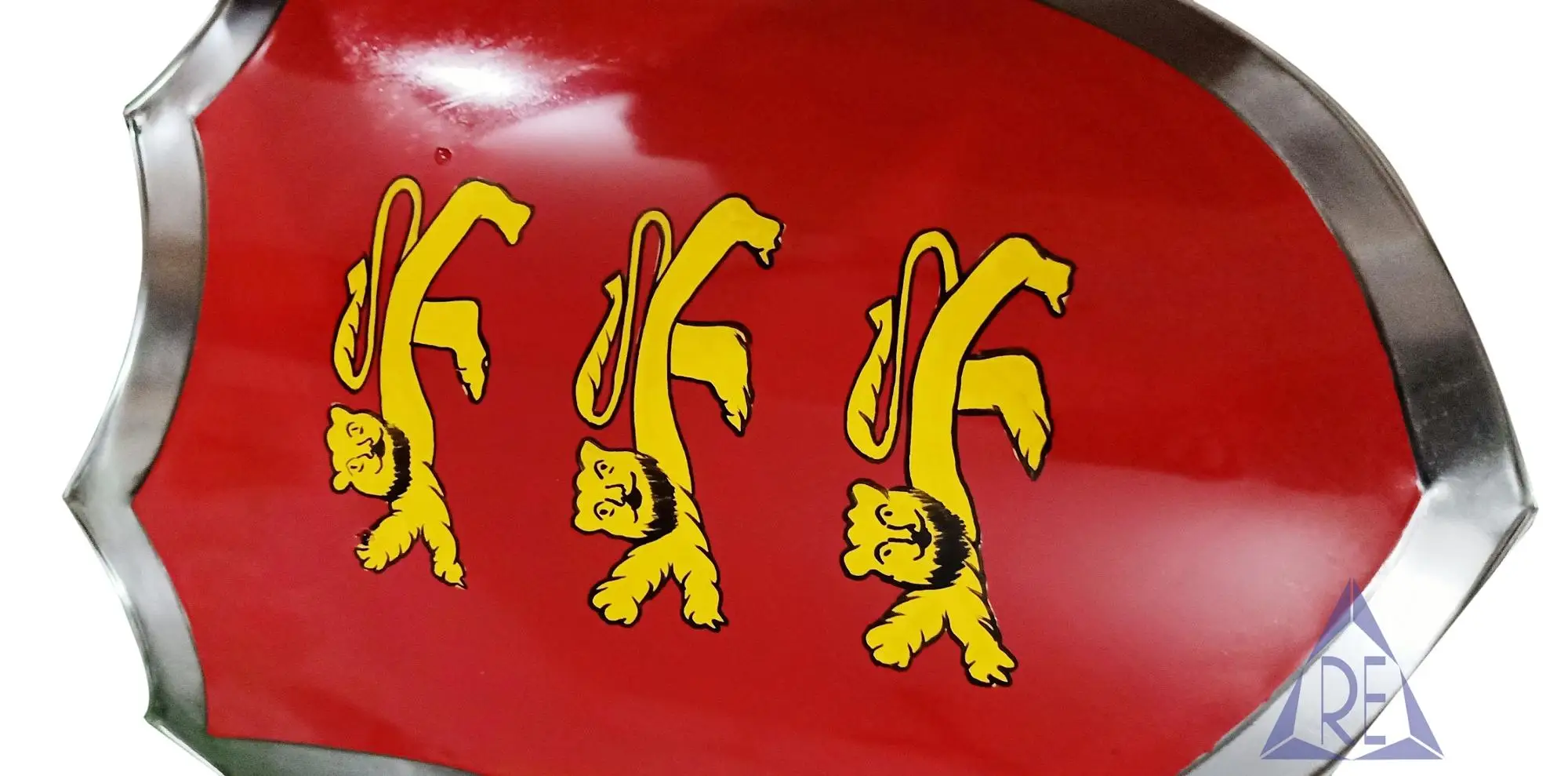 Medieval Knight Templar Shield Renaissance Armor Metal Steel Home ...