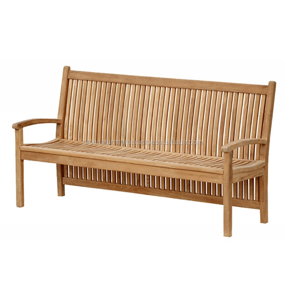 Modern Design Solid Teak Wood Patio Benches Durable Antique Garden ...
