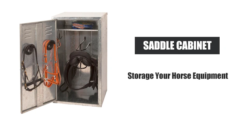Galvanized Steel Horse Saddle Locker Cabinet - Durable & Sustainable