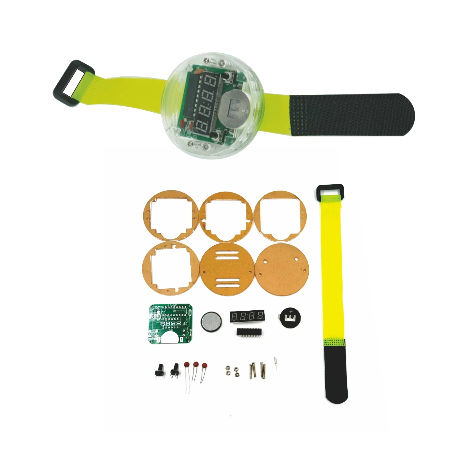 Self Assembly Electronics DIY LED Watch Kit - Educational Toy